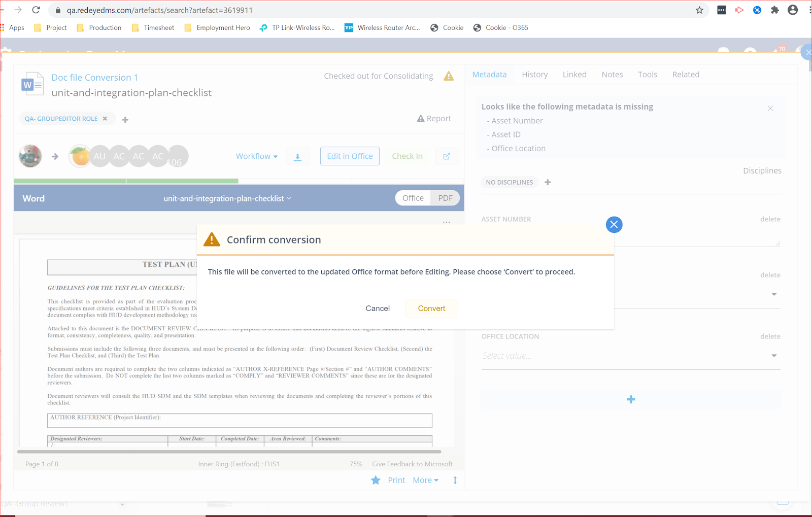 Office for Web Integration